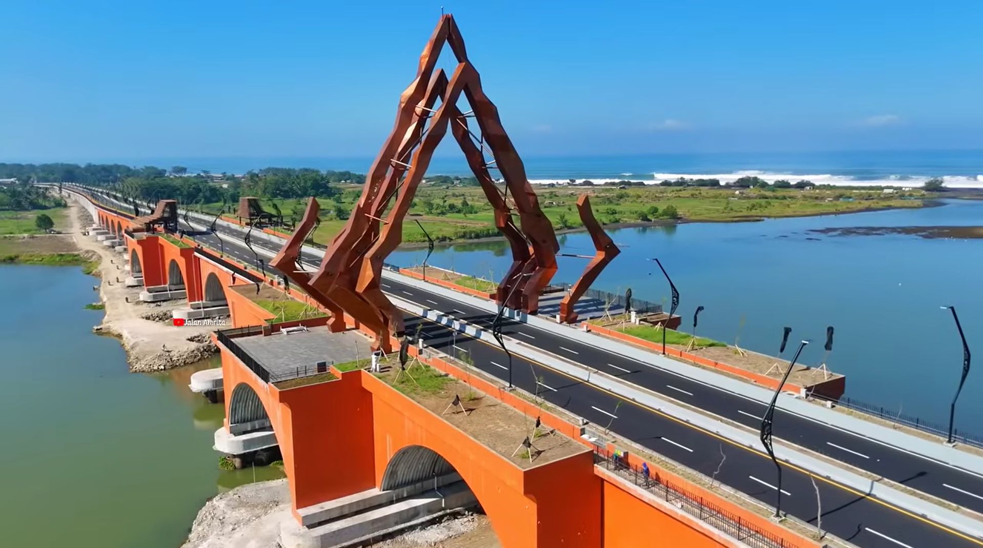 Jalur Selatan Jembatan Pandansimo Beroperasi September: Peresmian ...