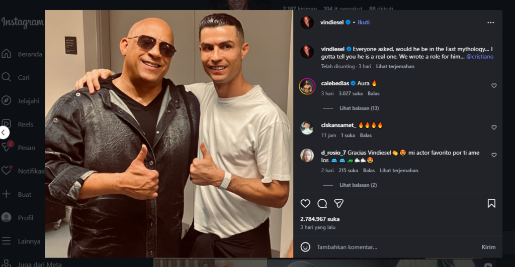 Cristiano Ronaldo Fast and Furious: CR7 Gabung Fast Saga 2027? - Gen Amikom